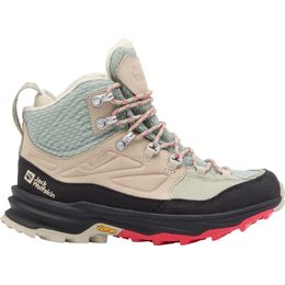 Wanderschuh Jack Wolfskin "CYROX TEXAPORE MID W", Gr. UK 5,5 - EU 39, Normalschaft, grün (mint, leaf), Oberstoff: Synthetik; ;Obermaterial 2: Textile; Futter: Texapore Core ;Sole: / EVA; 100% / EVA, Schuhe