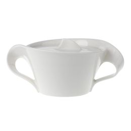 Villeroy & Boch Villeroy & Boch Zuckerdose New Wave , Weiß , Keramik , rund , 0.26 cm , Kaffee & Tee, Zuckerdosen