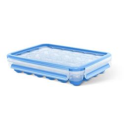 Emsa Eiswürfelform Clip & Close , Blau, Transparent , Kunststoff , 16.5x4.9x22.6 cm , Essen & Trinken, Barausstattung