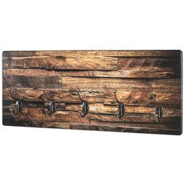 Xxxl Hakenleiste , Natur, Schwarz , Holzwerkstoff , 60x25x8 cm , Garderobe, Garderobenleisten & Garderobenhaken, Garderobenleisten