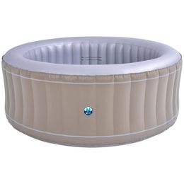 Xxxl Whirlpool Netspa Santorin , Graubraun , Metall, Kunststoff , 70 cm , Freizeit, Pools und Wasserspaß, Whirlpools