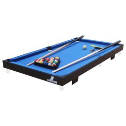 Xxxl Billardtisch , Blau, Schwarz , Holz, Kunststoff , 64x12x118 cm , Freizeit, Sport & Fitness, Spieltische