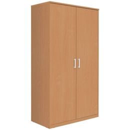 Xora Kleiderschrank , Buche , Holzwerkstoff , 1 Fächer , 106x194x54 cm , Beimöbel erhältlich , Schlafzimmer, Kleiderschränke, Drehtürenschränke