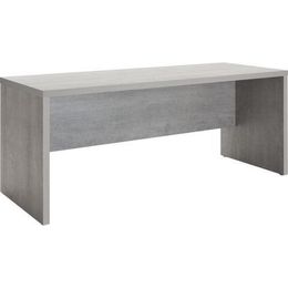 CARRYHOME Schreibtisch , Grau , Holzwerkstoff , rechteckig , Wange , 69x74x180 cm , ISO 9001, FSC , Arbeitszimmer, Schreibtische, Bürotische