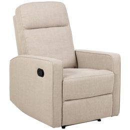 CARRYHOME Fernsehsessel Lesesessel , Beige , Textil , 72x103x91 cm , Relaxfunktion , Stühle