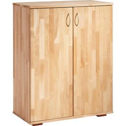 CARRYHOME Aktenschrank , Kernbuche , Holz , Kernbuche , massiv , 1 Fächer , 73x90x38 cm , Typenauswahl , Arbeitszimmer, Aktenschränke