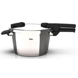 Fissler Schnellkochtopf Vitaquick® , Silber , Metall , 10,0 L , Druckregelventil, Druckanzeige , Kochen, Töpfe, Schnellkochtöpfe