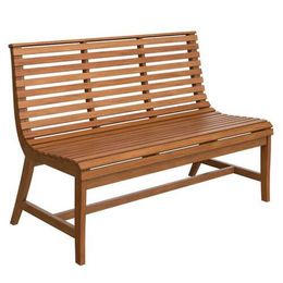 Ambia Garden Gartenbank , Teak , Holz , Akazie , Hartholz , 2-Sitzer , 125x87x66 cm , Gartenmöbel, Gartenbänke