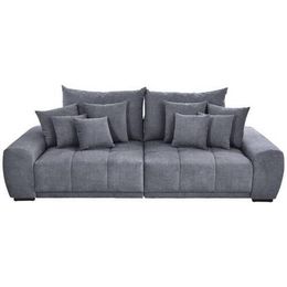 CARRYHOME Bigsofa , Dunkelgrau , Textil , Buche , massiv , 3-Sitzer , Füllung: Schaumstoff , 280x67x120 cm , Stoffauswahl, Rücken echt , Wohnzimmer,