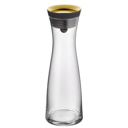 WMF Wasserkaraffe Basic , Gold , Metall, Glas , 1 L , Ausgießer, Deckel , Kaffee & Tee, Kannen, Karaffen