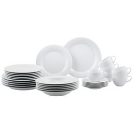 Rosenthal Kombiservice Yono Novo , Weiß , Keramik , 30-teilig , Uni , 250 ml,250 ml , 40x30x40 cm , DIN EN ISO 14001, DIN EN ISO 9001 , Essen &