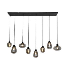 Xxxl Pendelleuchte , Schwarz , Metall, Glas , 30x20-180x145 cm , höhenverstellbar , Lampen & Leuchten, Innenbeleuchtung, Hängelampen, Pendelleuchten