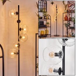 hofstein Ripoll Stehleuchte Glas 15 cm Klar, 6-flammig