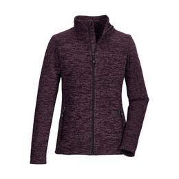 Fleecejacke Killtec "KOW 113 WMN KNT FLC JCKT", Damen, Gr. 36, lila (pflaume), Oberstoff: 100% Polyester, sportlich, Jacken, Strickfleecejacke, Stehkragen, Comfort-Stretch, Zipper-Taschen