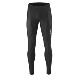 Fahrradhose Gonso "Essential Tight SC M", Herren, Gr. L, Normalgr&ouml;&szlig;en, schwarz, 78% Polyester, 22% Elasthan, Hosen Fahrradhose, Herren Radhose lang, atmungsaktive Radlerhose, Sitzpolster, Tight Fit