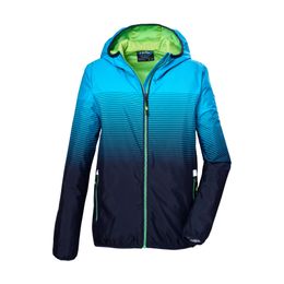 Funktionsjacke Killtec "KOS 139 BYS JCKT", Kinder, Gr. 164, blau (azur), Oberstoff: 100% Polyester, Futter: 100% Polyester, sportlich, Jacken, Wasserdicht, reflektierend, modisch, PFAS-frei imprägniert