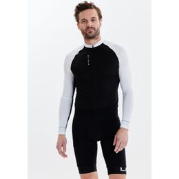 Radtrikot ELITE LAB "Bike Elite X1", Damen, Gr. S, schwarz-weiß (weiß, schwarz), 82% Polyester, 18% Elasthan, mehrfarbig, normal, Rundhals, Trikots, aus leichten und schnell trocknenden Materialien