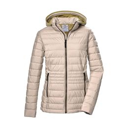 G.I.G.A. by Killtec Steppjacke "GS 69 WMN QLTD JCKT", Damen, Gr. 36, beige (hellbeige), Oberstoff: 100% Polyester, Futter: 100% Polyester (recycelt), Wattierung: 100% Polyester, G.I.G.A. DX BY KILLTEC, sportlich, Jacken, Wasserabweisend, winddicht, atmungsaktiv, nachhaltige Steppjacke