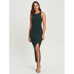 Tussah Kleid 'GEO' Damen Gr&ouml;&szlig;e 36 dunkelgr&uuml;n Winterkleid