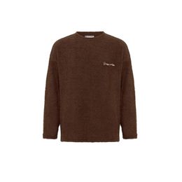 Dandalo Pullover Herren Gr&ouml;&szlig;e L dunkelbraun / wei&szlig;