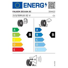 FALKEN - REIFEN [Falken] 215/50R18 92V ZIEX ZE310A ECORUN Sommerreifen 354423