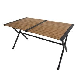 Eurotrail Bambus Rolltisch Chambery L 140 x 80 x 70 cm