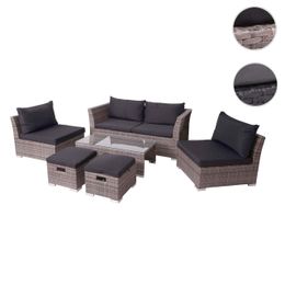 Mendler Poly-Rattan Garnitur HWC-J36, Balkon-/Garten-/Lounge-Set Sitzgruppe Sofa ~ Variantenangebot 77255