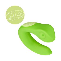 EIS Paarvibrator Gecko aus Silikon, 8,5 cm