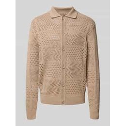 McNeal Cardigan mit Lochmuster