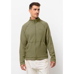 Fleecejacke Jack Wolfskin "FERNWEH JKT M", Herren, Gr. XXL (58), grün (bay, leaf), OBERSTOFF: 97% POLYESTER, 3% ELASTHAN; Futter: 100% POLYESTER, Jacken