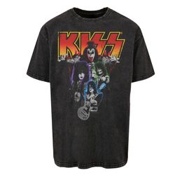 F4NT4STIC Shirt 'Kiss Neon Band' male Black size XS