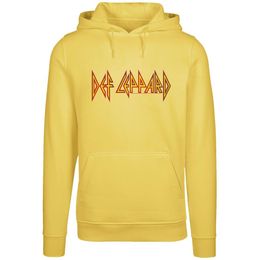 F4NT4STIC Sweatshirt 'Def Leppard' Herren Gr&ouml;&szlig;e XXXL gelb / curry / rubinrot