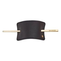 Balmain Hair Couture Accessoires Haarspangen Hair Barrette Leather Black Länge: 14,9 cm / Breite: 1,5 cm / Höhe: 4,3 cm 1 Stk.