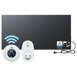 Bringer® Infrarotheizung - 1000 (BRIH1000) / BRTF: Funk Thermostat und Fernbedienung / Schwarz