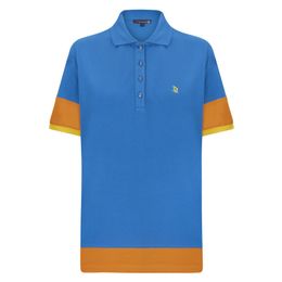 Giorgio Di Mare Poloshirt Damen Gr&ouml;&szlig;e XXL blau / gelb / orange