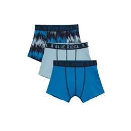WE Fashion Boxershorts Jungen Gr&ouml;&szlig;e 134/140 royalblau / hellblau