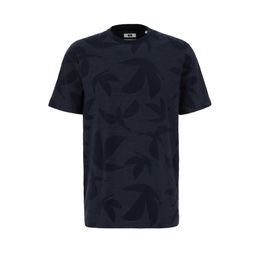 WE Fashion T-Shirt Herren Gr&ouml;&szlig;e M nachtblau / dunkelblau