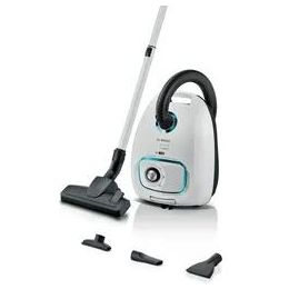 Bosch Bodenstaubsauger "Serie 4 ProHygienic BGD41HYG, ideal für Allergiker, Hygiene-Filter", weiß, B:29,5cm H:26,5cm T:41cm, Staubsauger, 10 Jahre Motorgarantie, integriertes Zubehör, langes Kabel, weiß