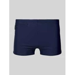 Schiesser Slim Fit Badeshorts mit Reißverschlusstasche