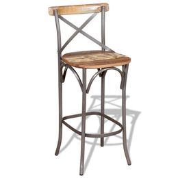 vidaXL Barhocker Altholz Massiv