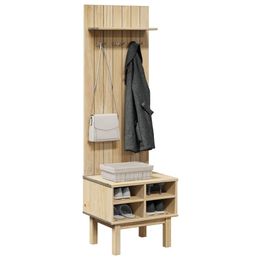 vidaXL Flurgarderobe Otta 50X40X160 Cm Massivholz Kiefer