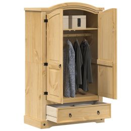 vidaXL Kleiderschrank Corona 101X52X170 Cm Massivholz Kiefer