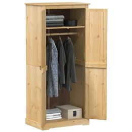 vidaXL Kleiderschrank Corona 76X50X170 Cm Massivholz Kiefer