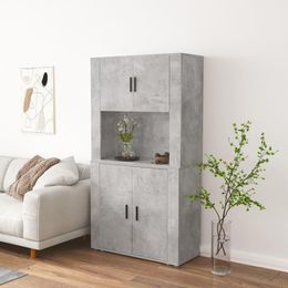 vidaXL Highboard Betongrau Holzwerkstoff
