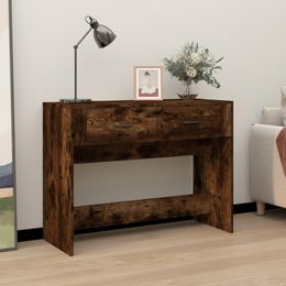 vidaXL Konsolentisch 100X39X75 Cm Holzwerkstoff | Farbe: Räuchereiche