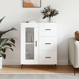 vidaXL Sideboard 69,5X34X90 Cm Holzwerkstoff | Farbe: Hochglanz-Weiß