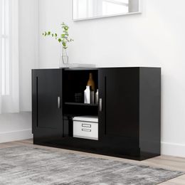 vidaXL Sideboard -Optik 120X30,5X70 Cm | Farbe: Schwarz | Material: Holzwerkstoff