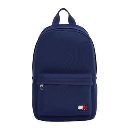 Rucksack Tommy Jeans "TJM ESS DAILY DOME BACKPACK", Gr. B/H/T: 28cm x 43cm x 14cm, blau (yale navy), Textil, sportlich, Rucksäcke, Men Freizeitrucksack, Freizeit-Bag mit Vordertaschen-Fach