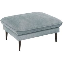 Hocker "Lena", longlife easy sky, B:92cm H:46cm T:70cm, 100% Polyester, Gallery M BRANDED BY MUSTERRING, Hocker, passend zum Ecksofa Lena, Metallfuß in zwei Höhen, B 92 x T 70 cm