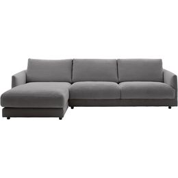 Sch&ouml;ner Wohnen Kollektion Ecksofa "Garbo, L-Form, Breite 292 cm", grau (schwarz, grau), B:292cm H:85cm T:170cm, 88% Polyester, 12% Polyacryl, SCH&Ouml;NER WOHNEN-KOLLEKTION, Sofas, Ecksofa, 5 Jahre Hersteller-Garantie